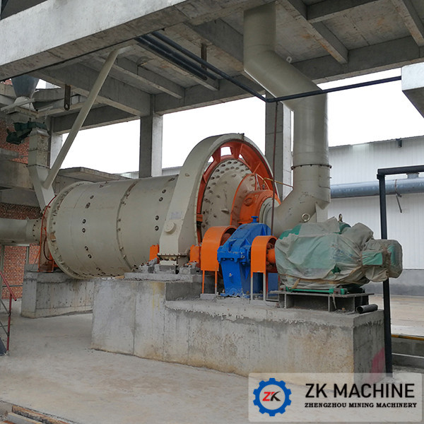 Cylindrical Horizontal Ball Mill Grinder Large Diameter Inlet And ...