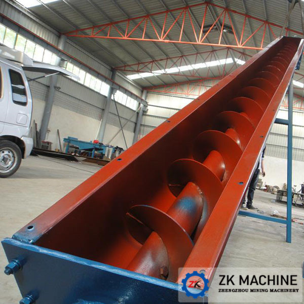 2-28TPH Sludge Conveyor System , Shaftless Screw Conveyor Long Service Life