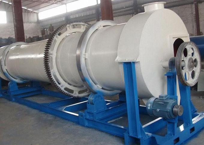 Small Fly Ash Industrial Rotary Dryer , Three Cylinder Rotating Drum Dryer