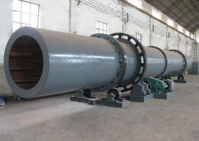 Small Fly Ash Industrial Rotary Dryer , Three Cylinder Rotating Drum Dryer